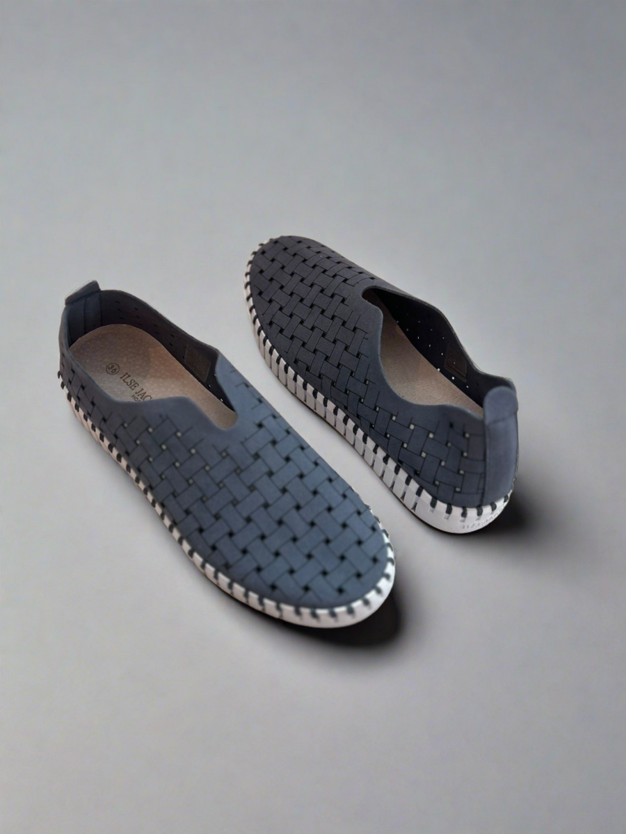 Ilse Jacobsen "Tulip" Blue/grey – The Shoe Muse