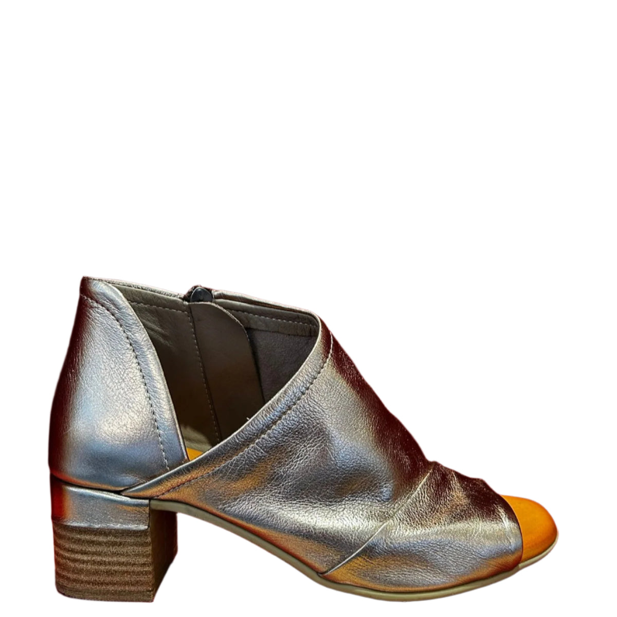 Jo&Coco "Blake" Pewter Metallic - Asymetrical Dress Sandal – The Shoe Muse