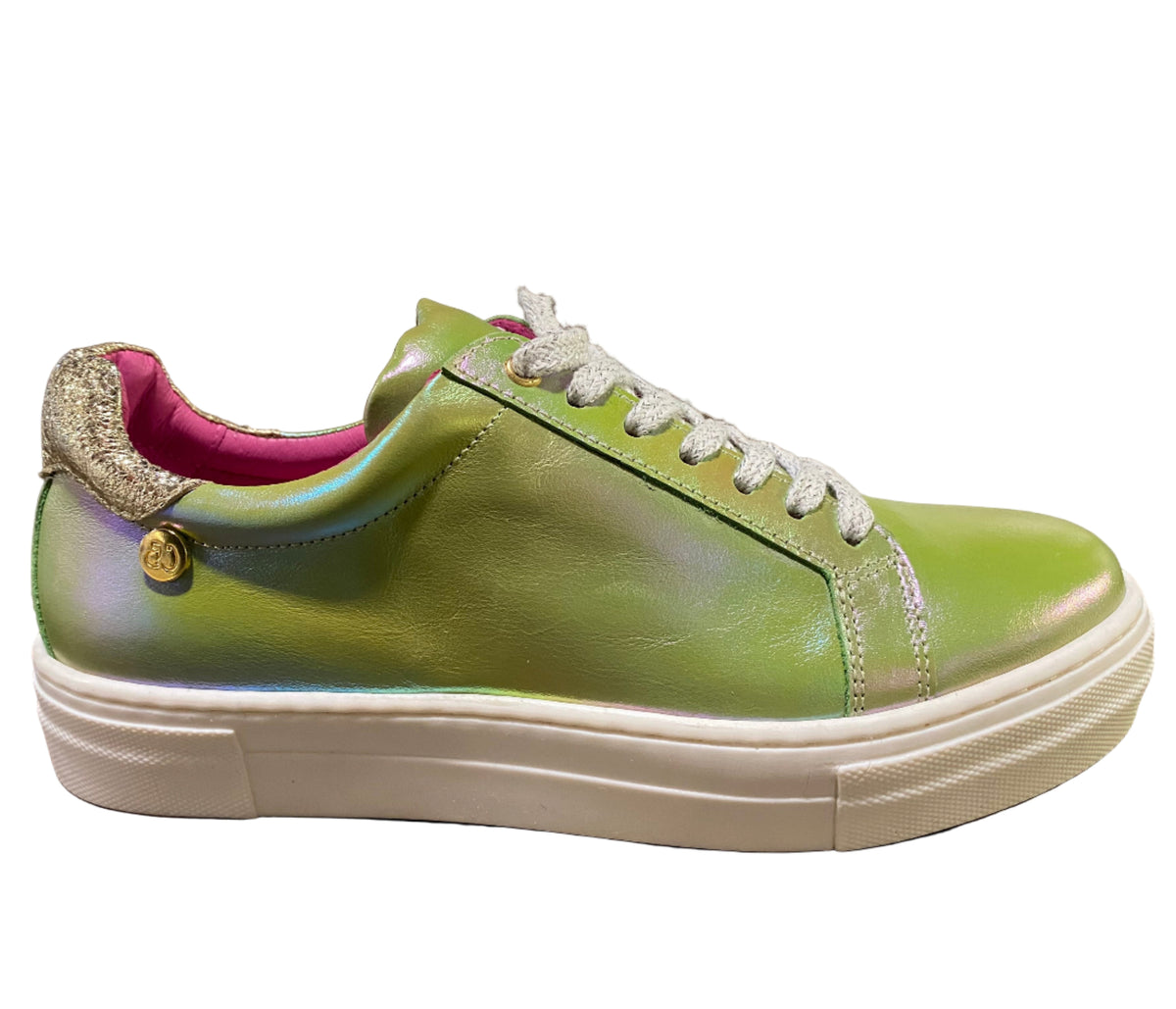 Chanii B "Figaro" Iridescent Green - Sneaker – The Shoe Muse