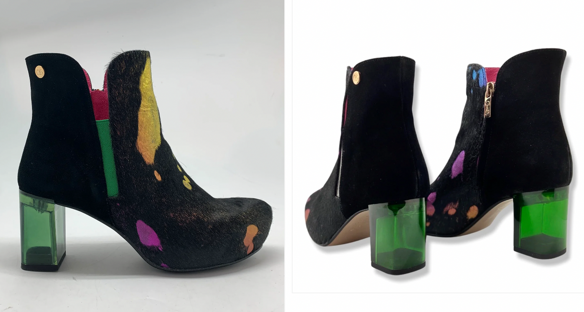 Chanii B "Canal" Black Rainbow Unicorn - Platform Boot – The Shoe Muse