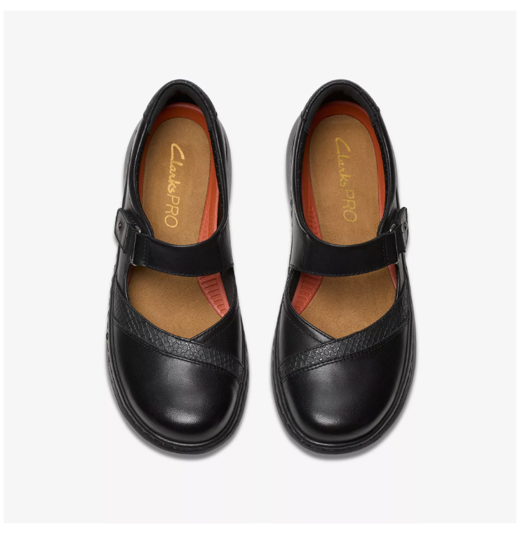 Clarks "Pro Pace " Black leather walking shoe – The Shoe Muse