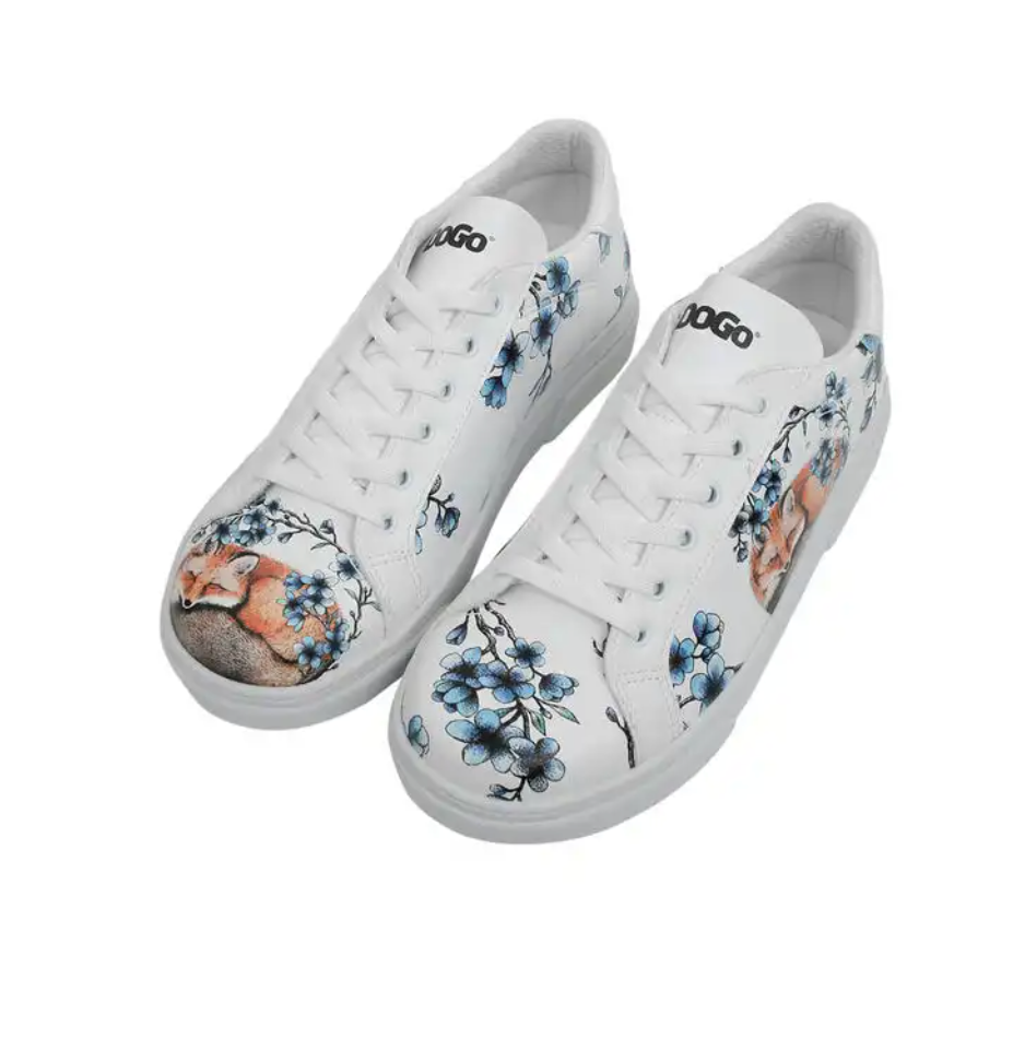 DoGo "Ace - Stay Clever" White/Blue - Sneaker – The Shoe Muse