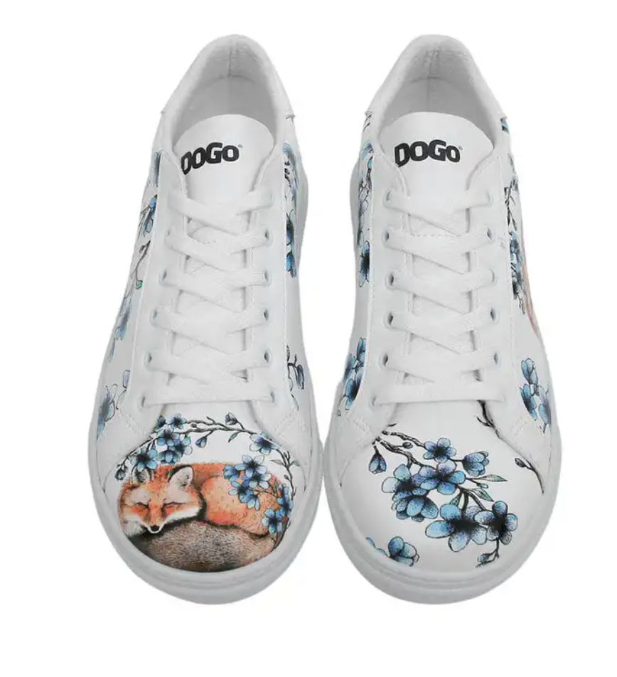 DoGo "Ace - Stay Clever" White/Blue - Sneaker – The Shoe Muse