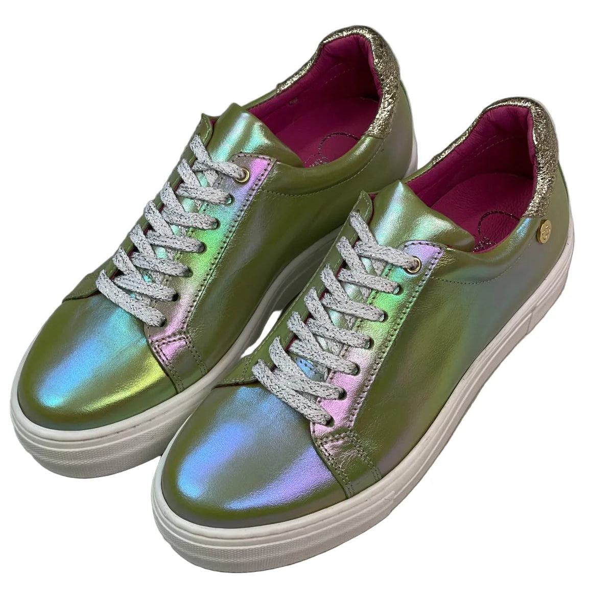 Chanii B "Figaro" Iridescent Green - Sneaker – The Shoe Muse