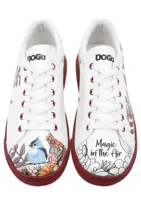 DOGO "Ace Magic in the Air Design" White sneaker – The Shoe Muse