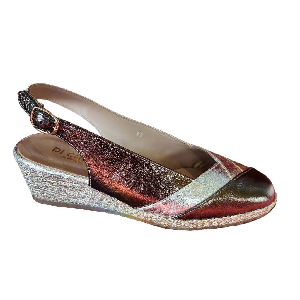 Di Chenzo "Dama-927" Multi Metallic - Espadrille Wedge – The Shoe Muse