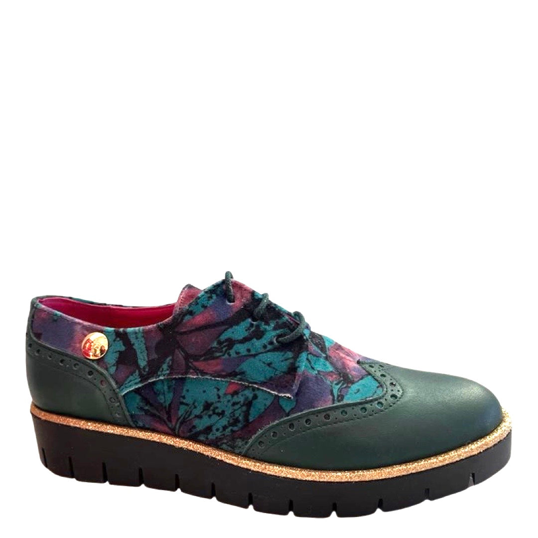 Chanii B "Bolt" Green/Floral - Sneaker – The Shoe Muse