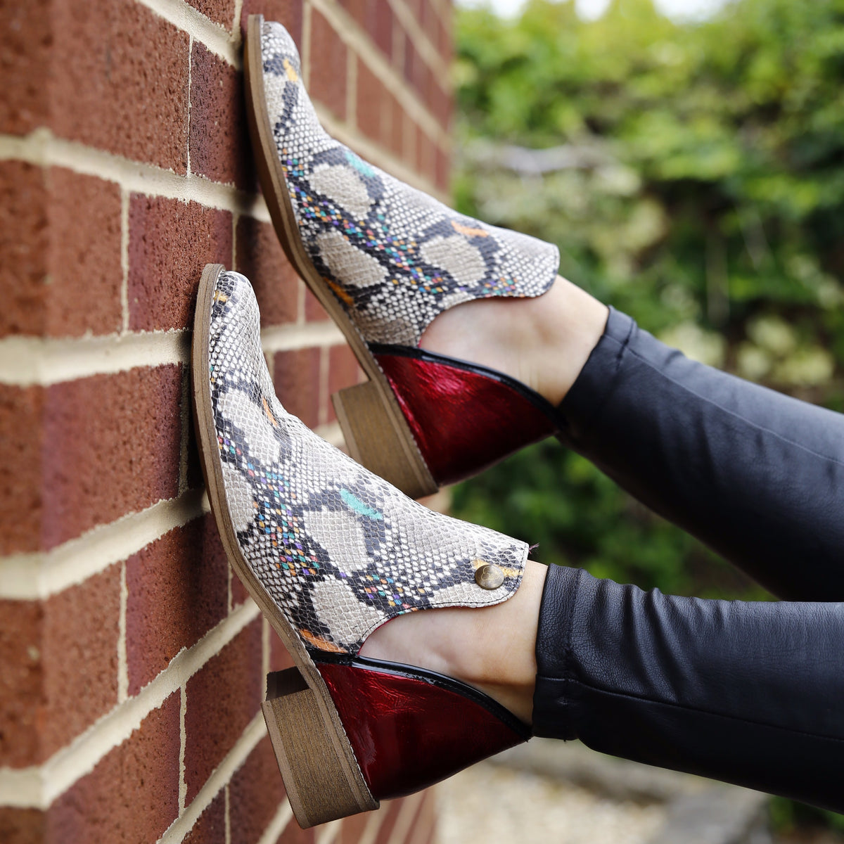 Chanii B "Zippette" Nude/Snake Ankle Boot – The Shoe Muse