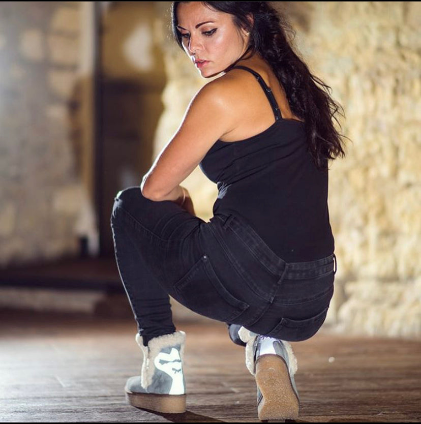 Chanii B "Polar" Grey Suede Boot – The Shoe Muse